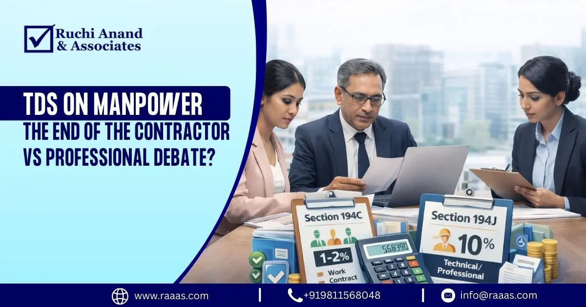 TDS on Manpower Supply: Section 194C vs 194J Rule 2026